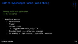IBM presents: Hyperledger Fabric Hands On Workshop - part 1 | PPTX