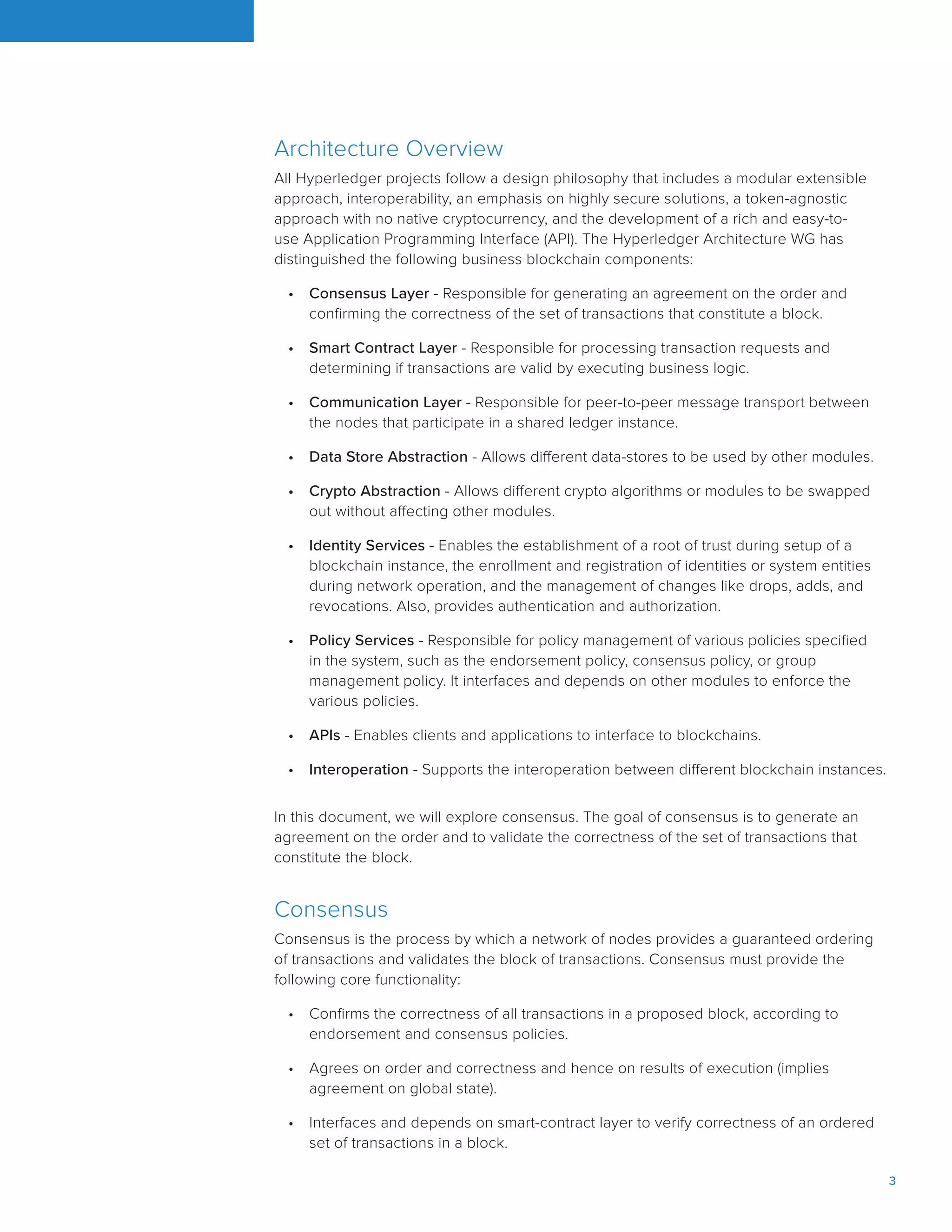 Hyperledger arch wg_paper_1_consensus | PDF