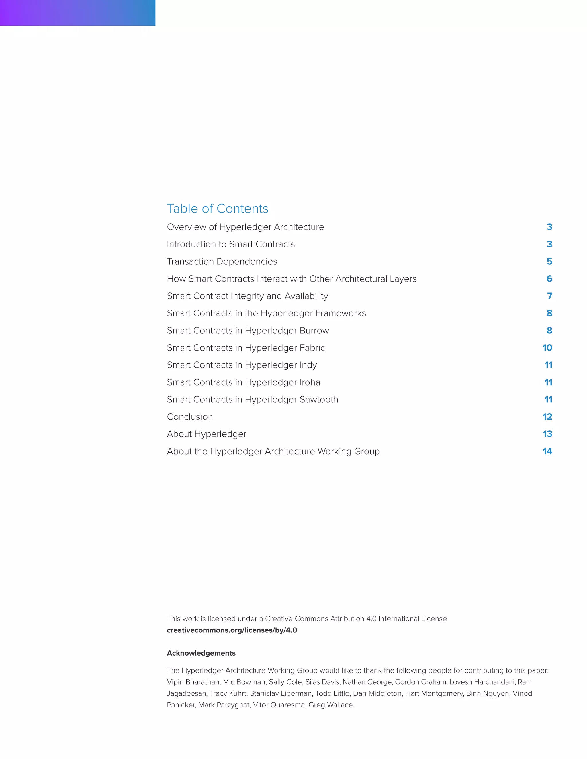 Hyperledger Architecture Vol 2 > Smart Contracts | PDF