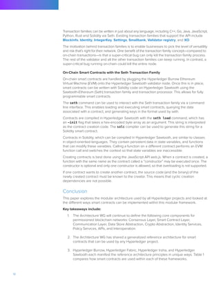 Hyperledger Architecture Vol 2 > Smart Contracts | PDF
