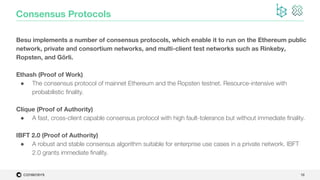 Hyperledger Besu for Private & Public Enterprise introduction slides ...
