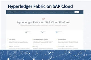 SITIST 2018 Part 2 - Hyperledger Fabric Blockchain Development | PPT