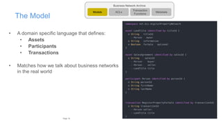 Hyperledger Composer Update 2017-04-05 | PPT