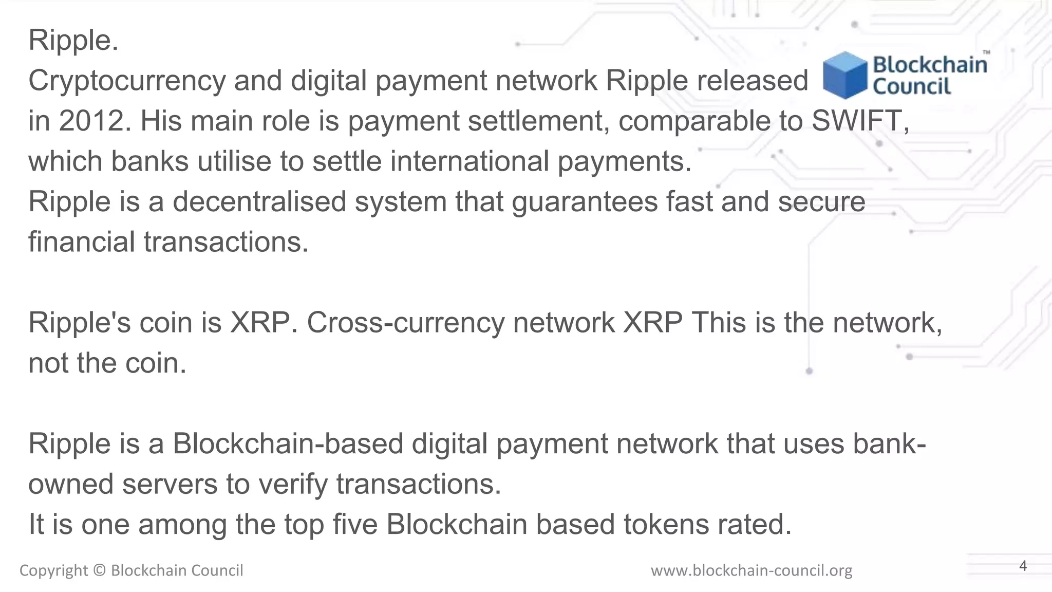 Hyperledger diffrent from ripple | PPT