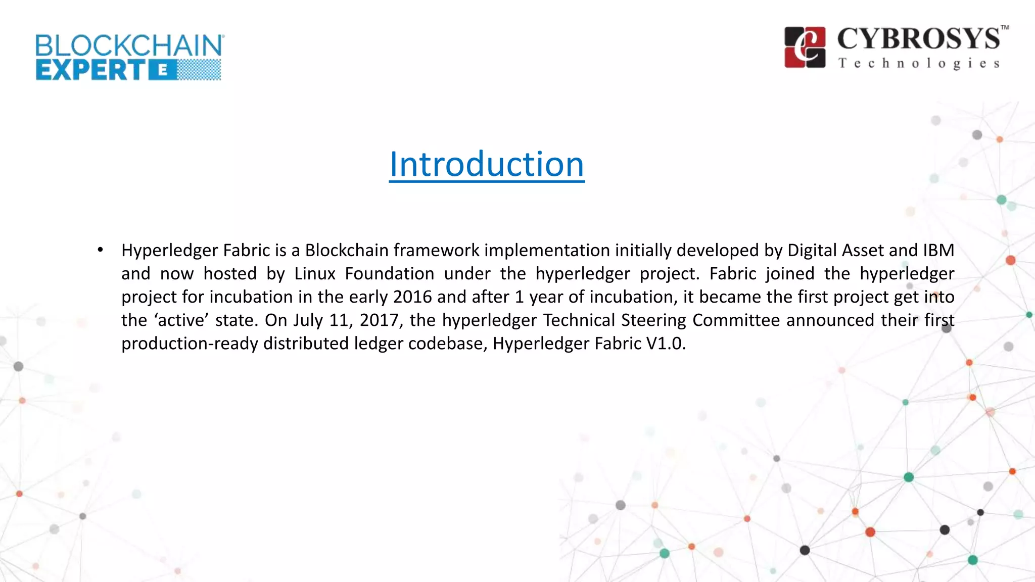 Hyperledger fabric | PPTX