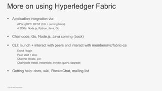 Hyperledger fabric 20180528 | PPTX | Logistics and Transportation Industry | Industries