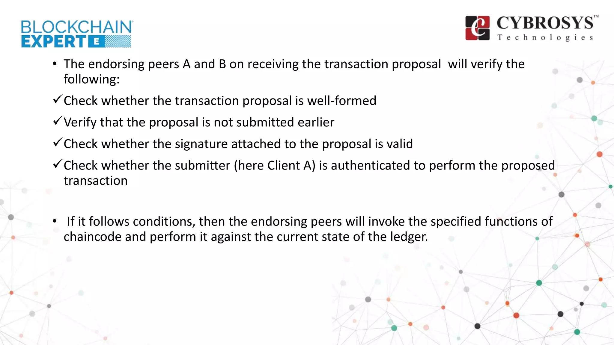 Hyperledger fabric architecture | PPTX