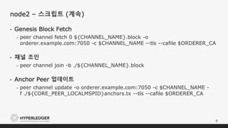 [2019.03] 멀티 노드에서 Hyperledger Fabric 네트워크 구성하기 | PPTX