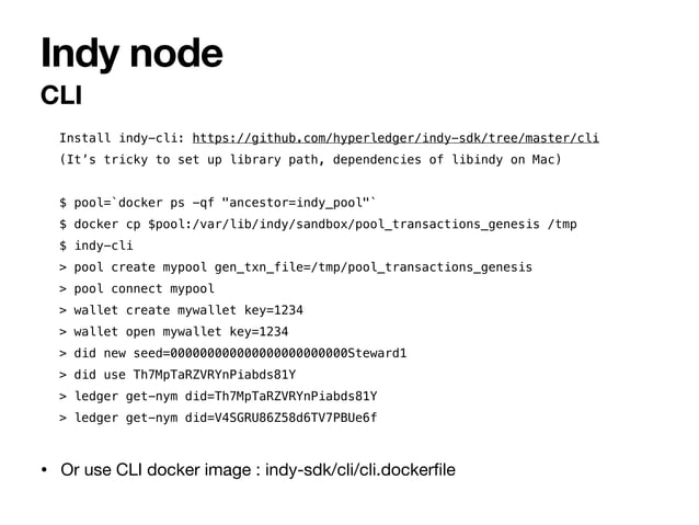 Hyperledger Indy tutorial | PDF