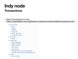 Hyperledger Indy tutorial | PDF