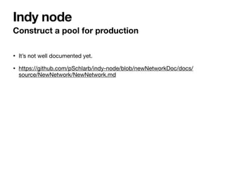 Hyperledger Indy tutorial | PDF