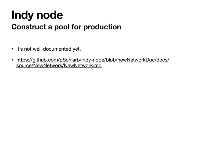 Hyperledger Indy tutorial | PDF