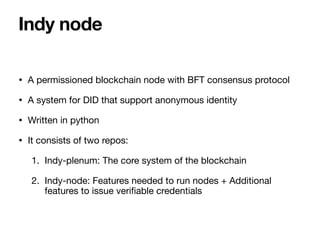 Hyperledger Indy tutorial | PDF
