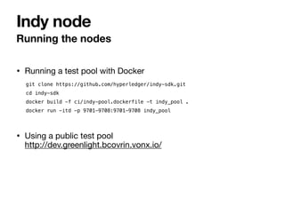 Hyperledger Indy tutorial | PDF
