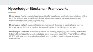 Introduction of Hyperledger Fabric & Composer | PPT