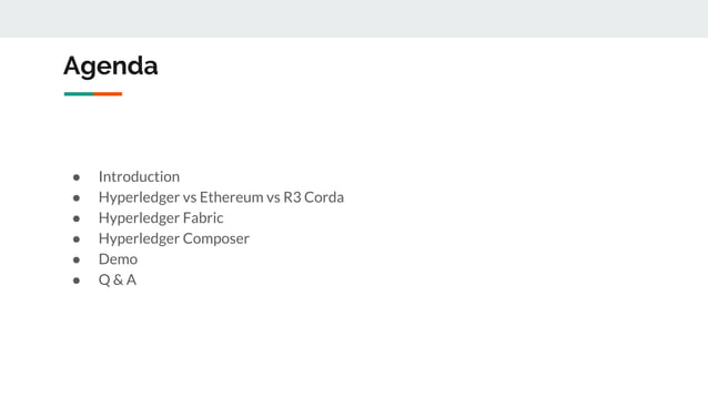 Introduction of Hyperledger Fabric & Composer | PPT Introduction of Hyperledger Fabric & Composer | PPT