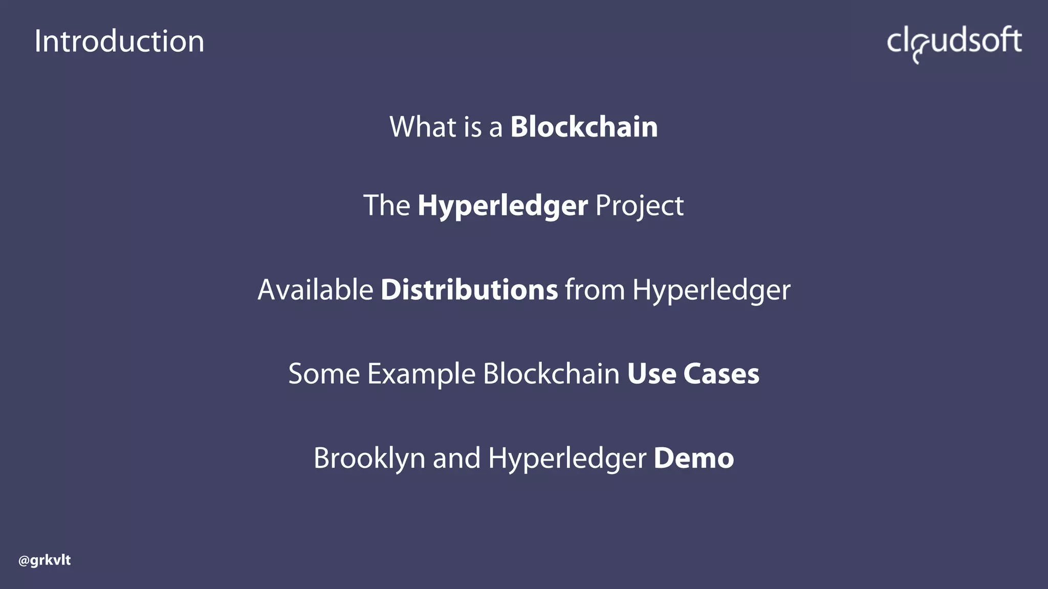 Hyperledger Lightning Talk | PDF | Cloud Computing | Internet