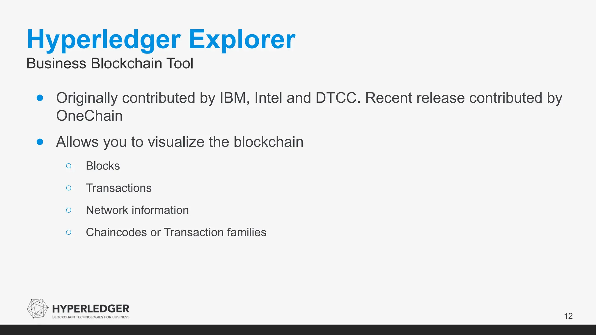 Hyperledger Project Overview - January 2018.pptx | Programming Languages | Computing