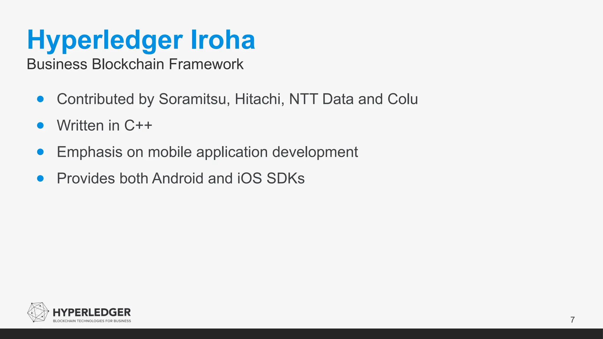 Hyperledger Project Overview January 2018 Pptx