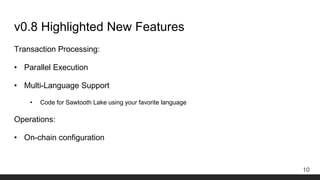 Hyperledger Sawtooth Lake Intel's OSS Contribution to Enterprise ...