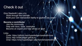 Hyperledger Sawtooth Lake Intel's OSS Contribution to Enterprise ...