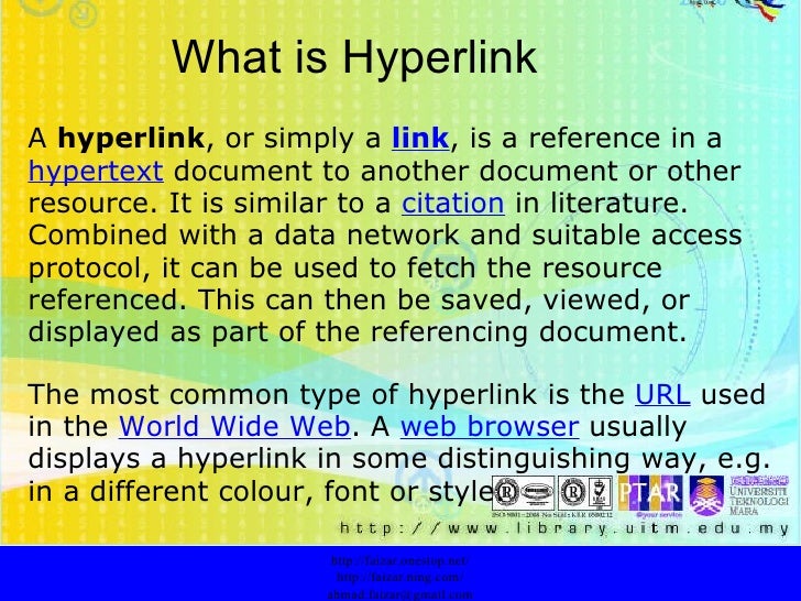Hyperlink hyperlink