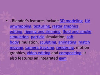 blender animation software | PPSX