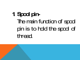 Parts of Sewing Machine | PPTX