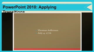 Hyperlink,animation,transition - empowerment technology - grade 11/12 | PDF