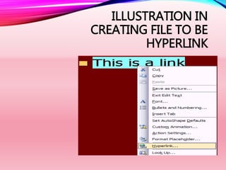 Hyperlinking the Presentation | PPTX