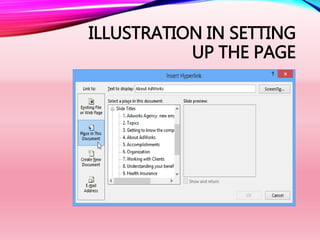 Hyperlinking the Presentation | PPTX