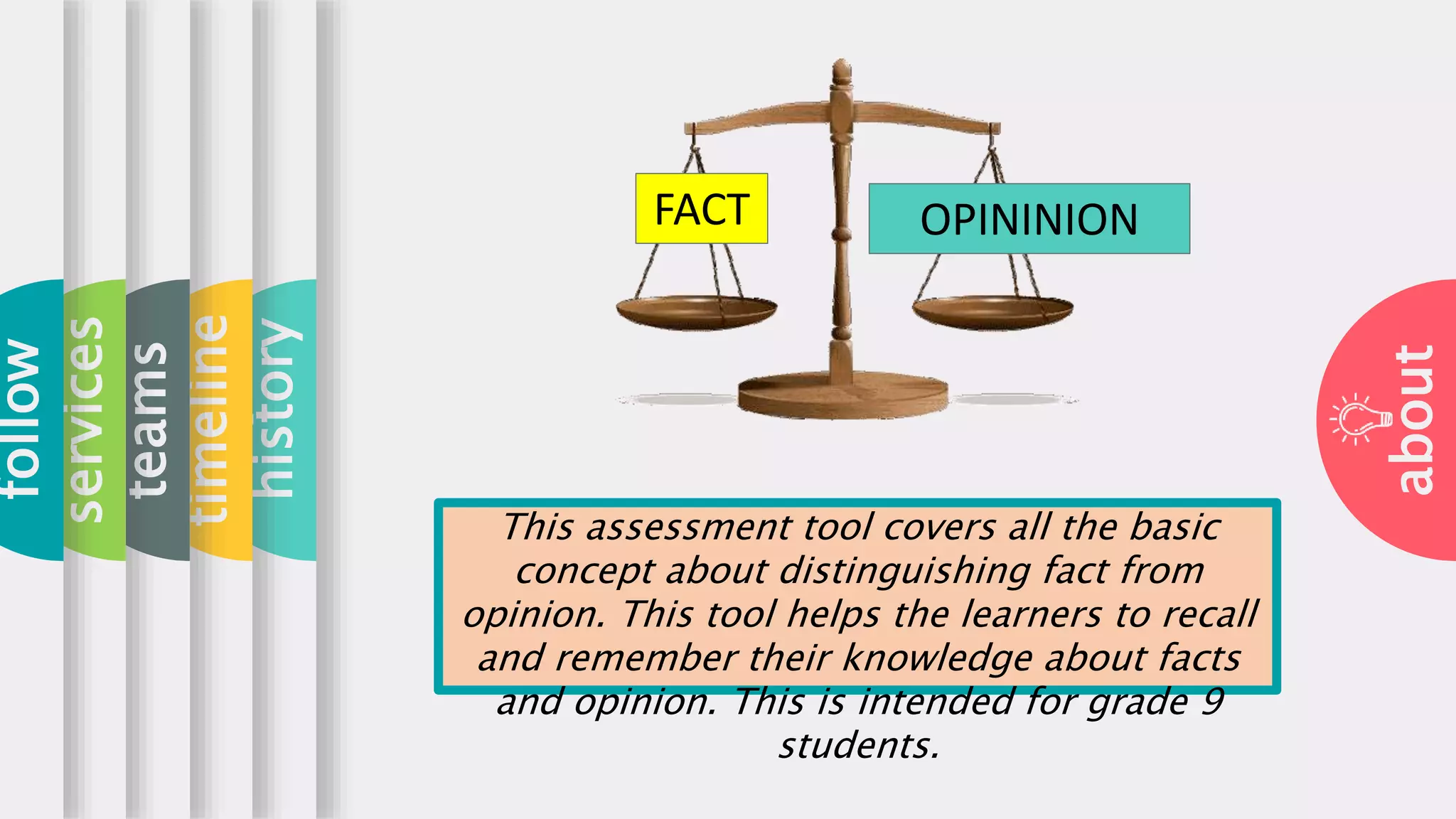 Distinguishing Fact from Opinion | PPTX