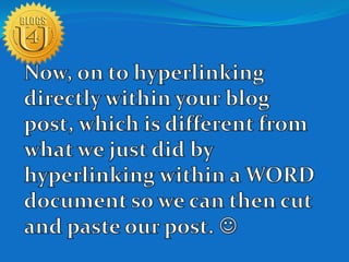 Adding Hyperlinks | PPT