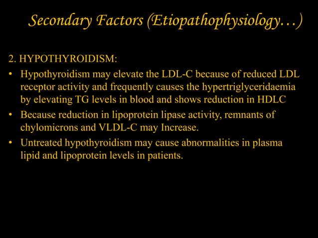 Hyperlipidaemia | PPT