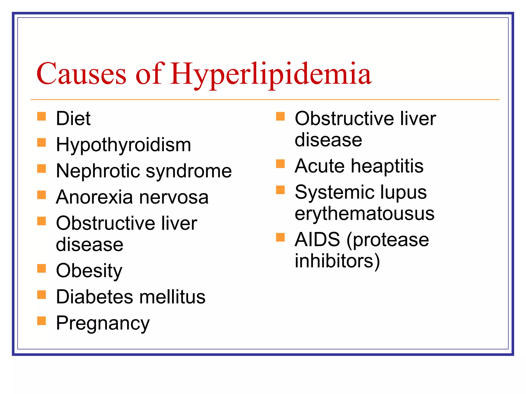 Hyperlipidemia | PPT