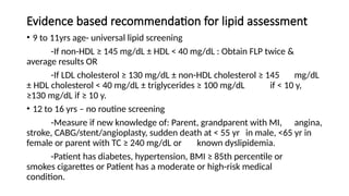 Updated management of Hyperlipidemia in children.pptx