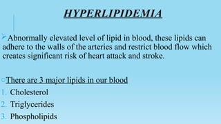 HYPERLIPIDEMIA. V v v. .pptx
