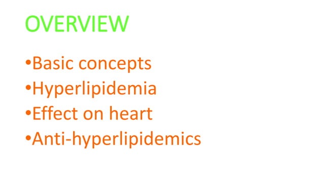 HYPERLIPIDEMIA | PPTX | Endocrine and Metabolic Diseases | Diseases and Conditions
