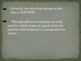 Hyperlipidemia, pharmacology | PPTX