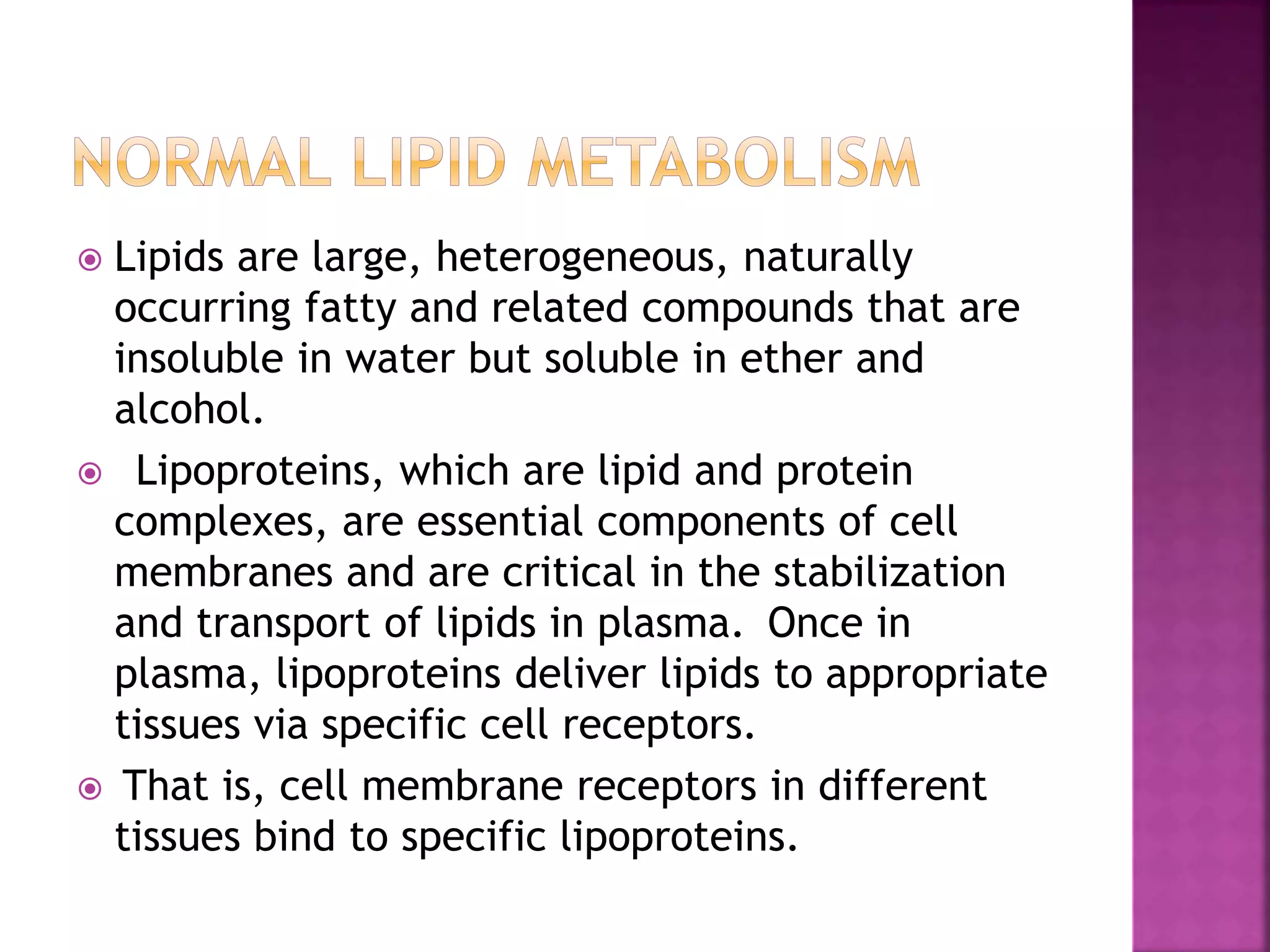 Hyperlipidemia excess lipid | PPTX