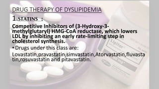 Hyperlipidemia pharmacotherapy | PPTX