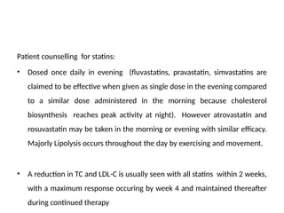 Hyperlipidemia/ Dyslipidemia Pharmacotherapy | PPTX