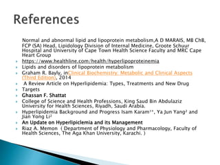 Hyperlipoproteinemia | PPTX