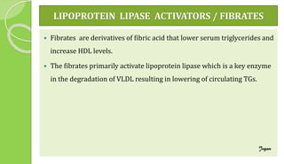 Drug therapy for Hyperlipoproteinemia | PDF
