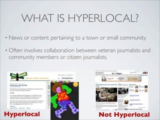 Three Hurrahs for Hyperlocal Journalism | PDF