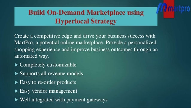Hyperlocal MarketPlace Platform | PPTX