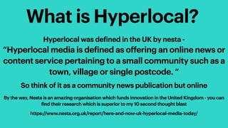 Hyperlocal news | PPT