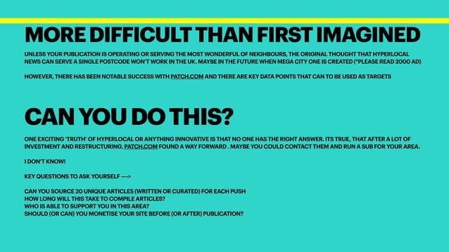 Hyperlocal news | PPT