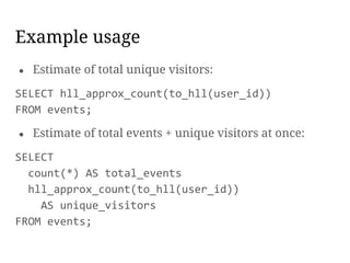 HyperLogLog in Hive - How to count sheep efficiently? | PPT