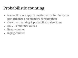 HyperLogLog in Hive - How to count sheep efficiently? | PPT